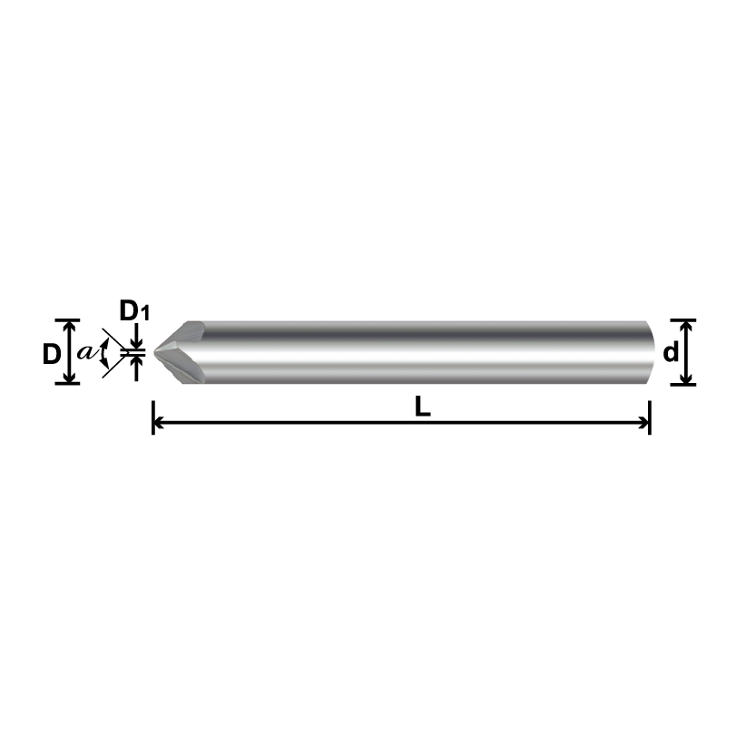 Tungsten Carbide Chamfering End Mill,4Flute-Special processing milling ...